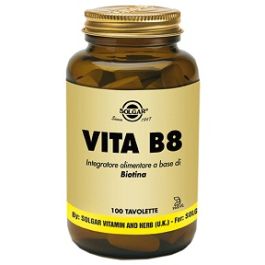 Solgar Vita B8 Integratore di Biotina Per Unghie Pelle e Capelli 100 ...