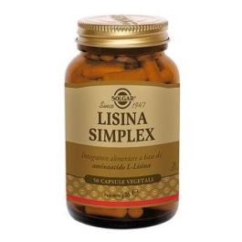 Solgar Lisina Simplex Integratore di Aminoacidi 50 Capsule Vegetali