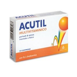 Acutil Multivitaminico integratore alimentare 30 Compresse rivestite