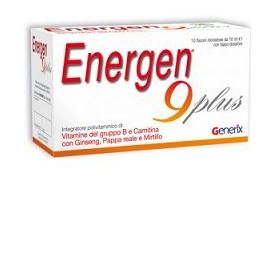 Energen 9 Plus integratore per il metabolismo energetico 10 Flaconi
