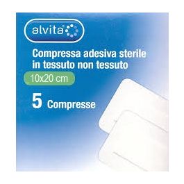 Alvita Compressa Adesiva Sterile 10x6cm 5 Garze