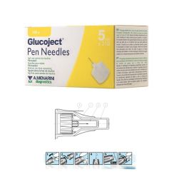 GLUCOJECT PEN NEEDLES 5MM G31