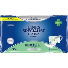 Lines Specialist Classic Super pannolone mutanda - Confezione da 30 pezzi