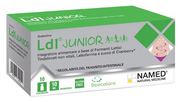 Named LD1 Junior Integratore di Fermenti Lattici 10 Flaconcini Monodose