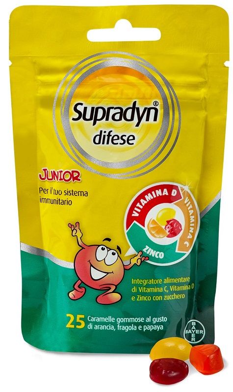 Supradyn Difese junior integratore sistema immunitario 25 Caramelle Gommose