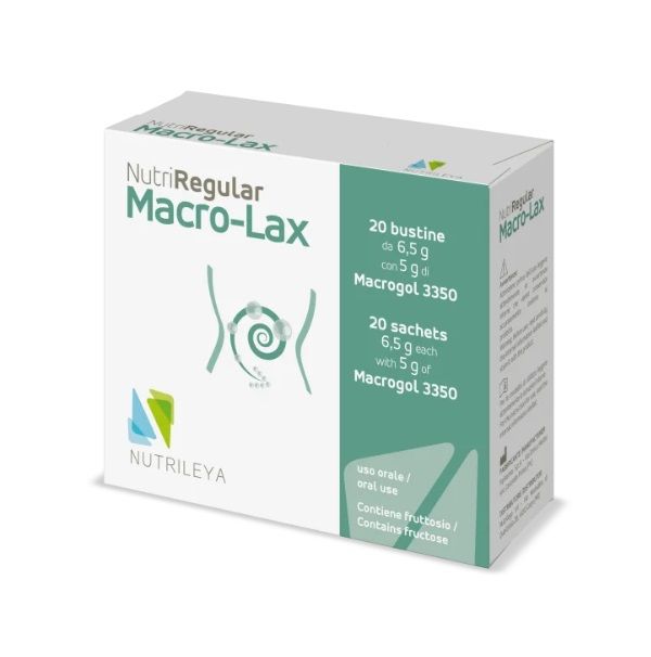 Nutriregular macro Lax integratore per il transito intestinale 20 bustine